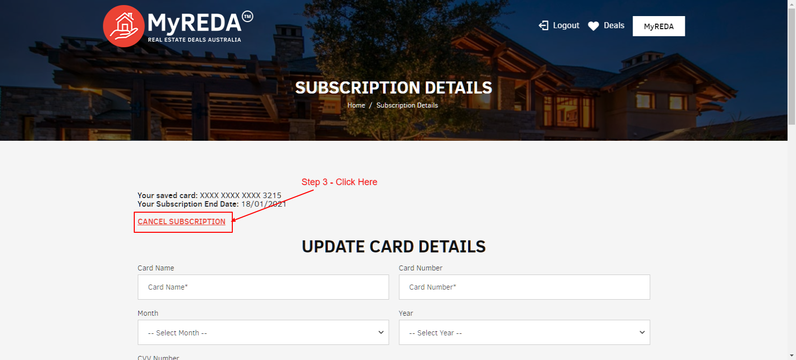 Subscription Cancellation Steps